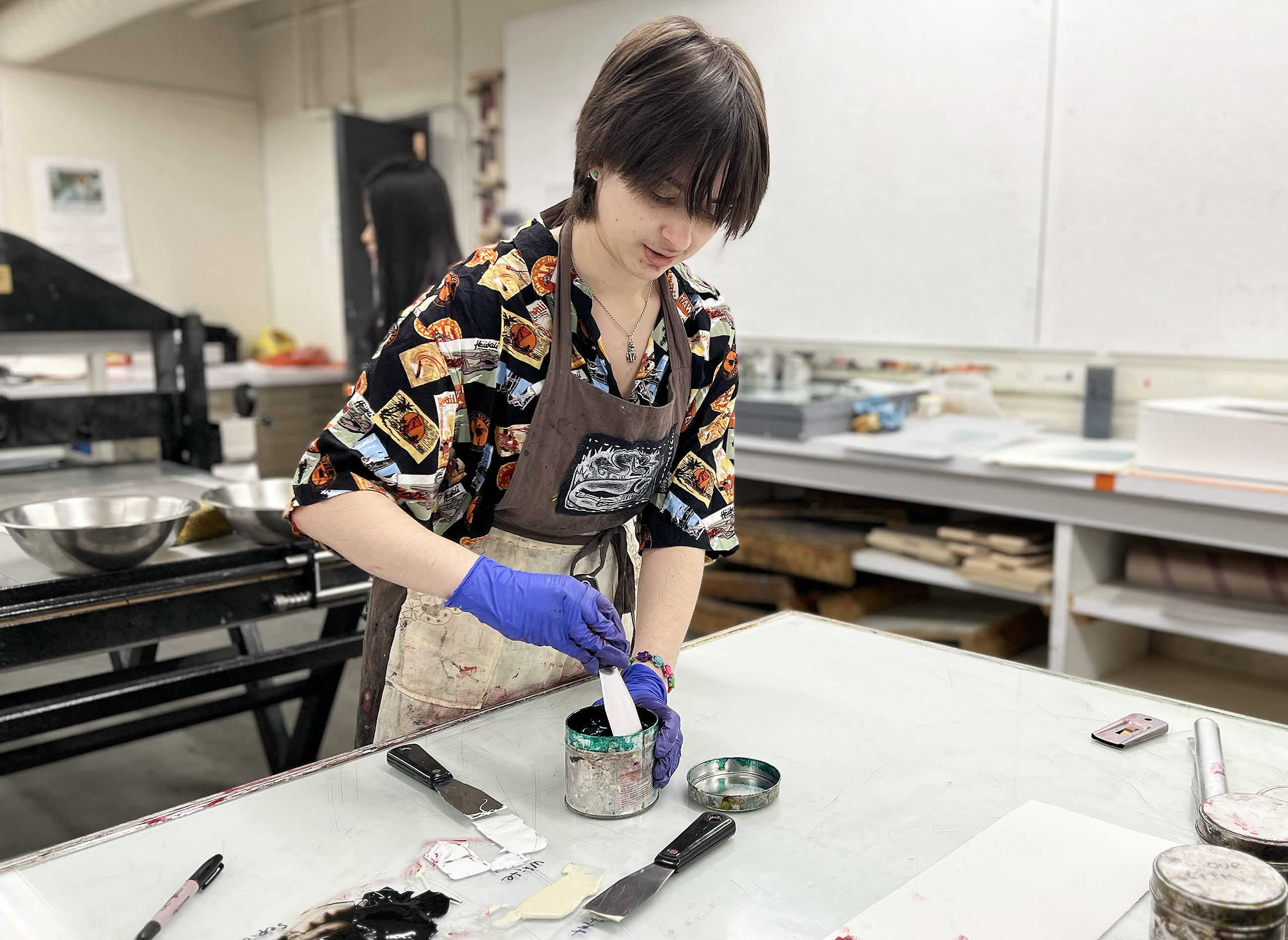 Students Experiment with Color Lithography Techniques in RISD ...
